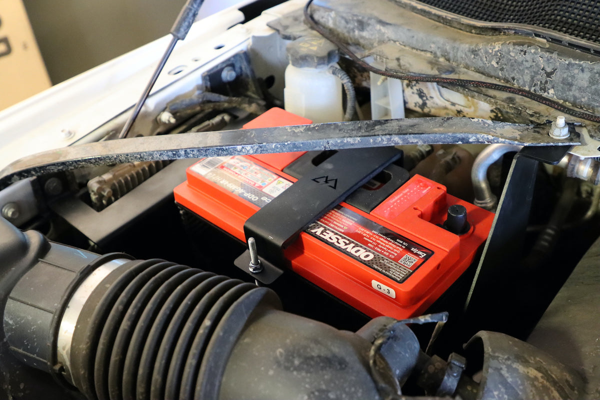 GODZ MFG RAM DUAL BATTERY MOUNT (2019+ RAM 2500/3500 6.4L HEMI)