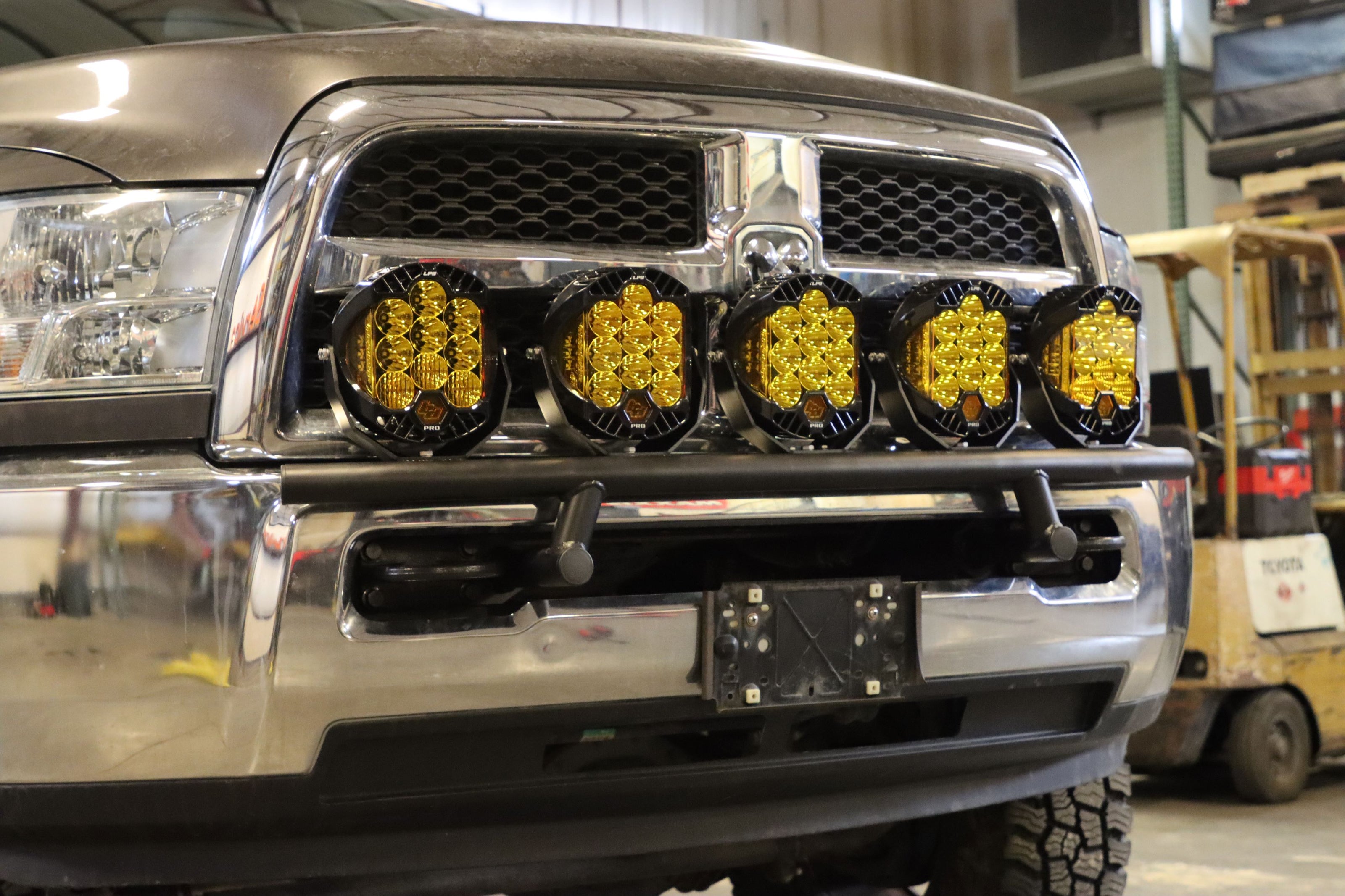 GODZ MFG RAM HD FRONT BUMPER LIGHT BAR MOUNT (2010-2018 RAM 2500+)